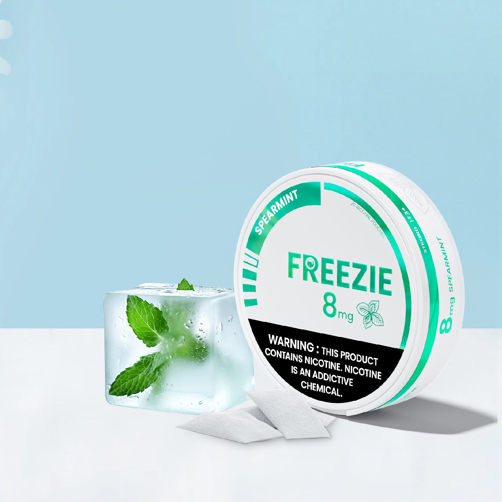 Freezie Life: Spearmint 8mg – Cool Mint Flavor – FREEZIE Life